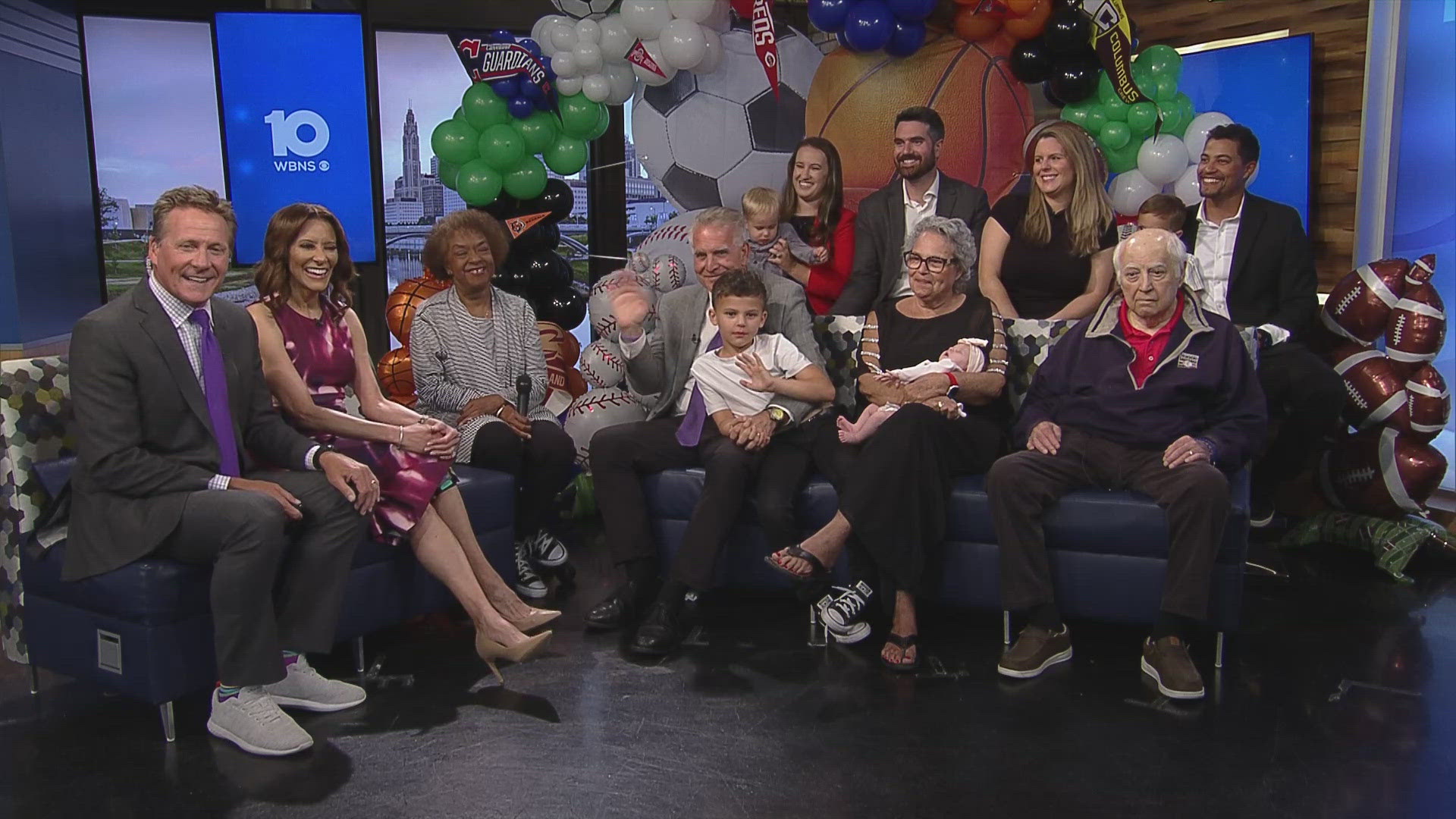 Dom Tiberi's family joins 10TV as longtime sports anchor celebrates ...