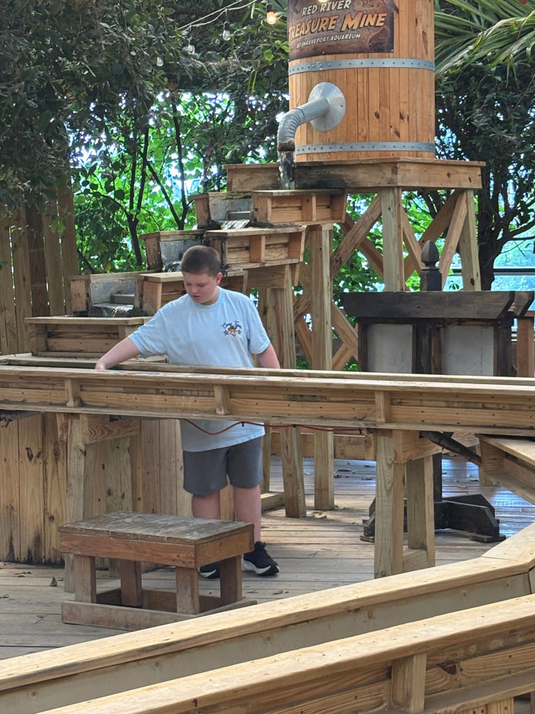Children with disabilities enjoy day at Shreveport Aquarium as part of ...