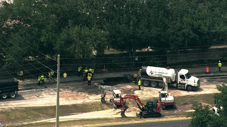 Portion of Narcoossee Road shut down in St. Cloud due to water main ...