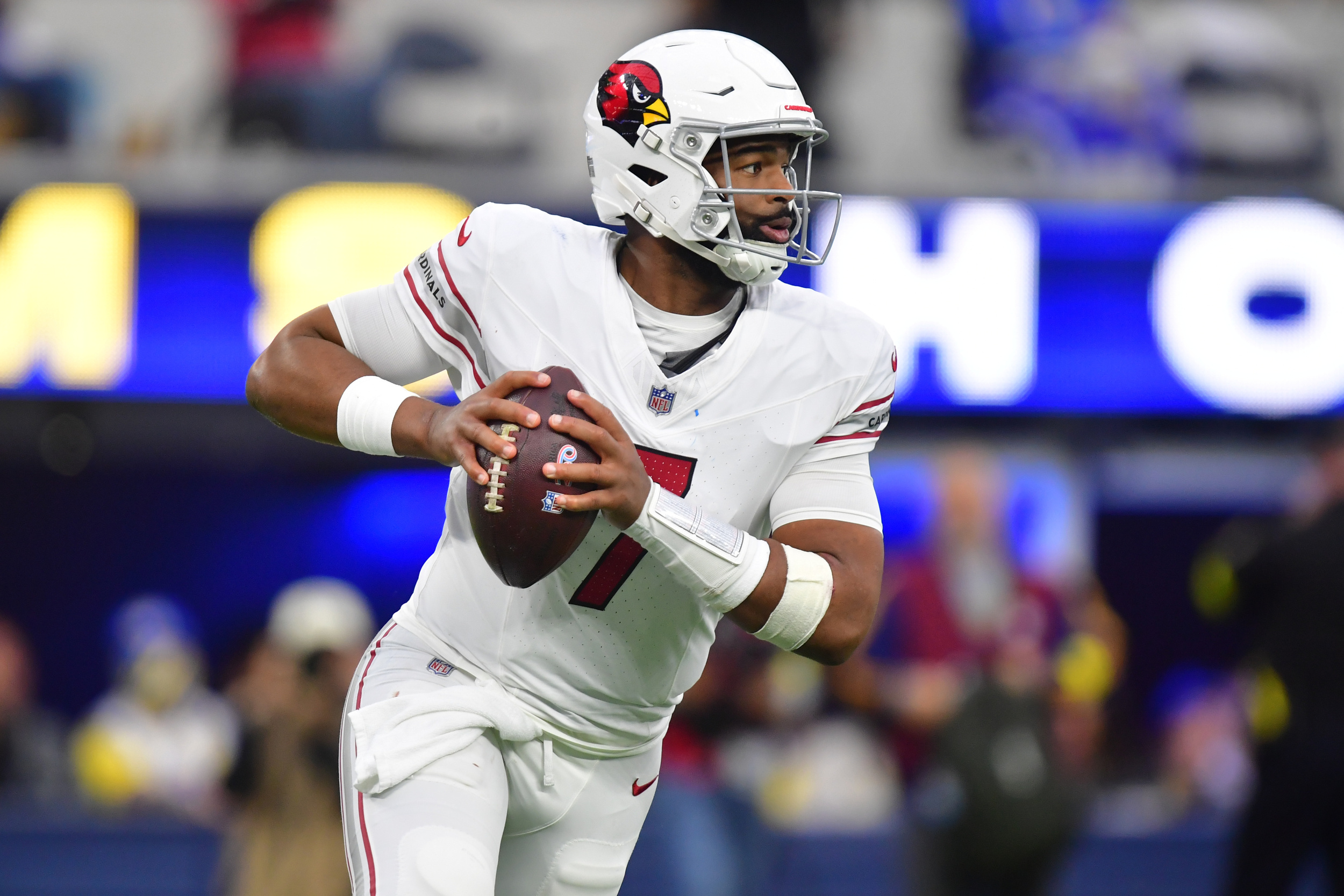 Jacoby Brissett’s presence felt by Trey McBride and teammates in his ...