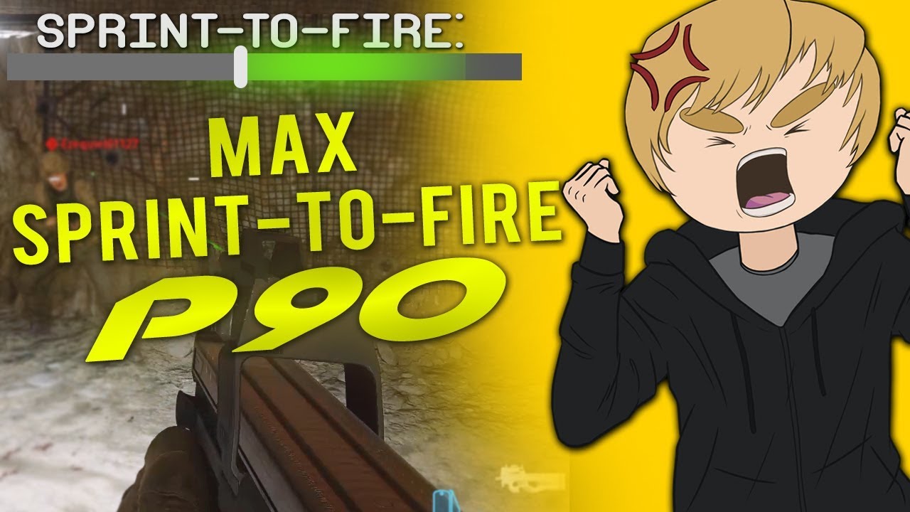 Max sprint-to-fire P90 setup in Modern Warfare
