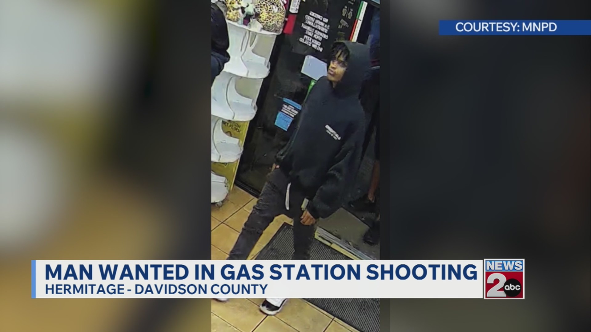 Man wanted in Hermitage gas station shooting