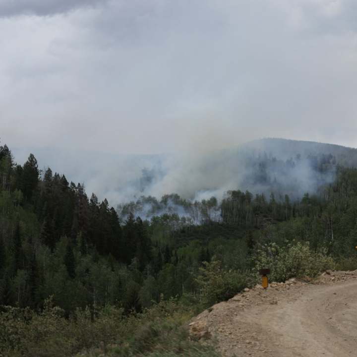 Vegetation fire sparks in Eagle County