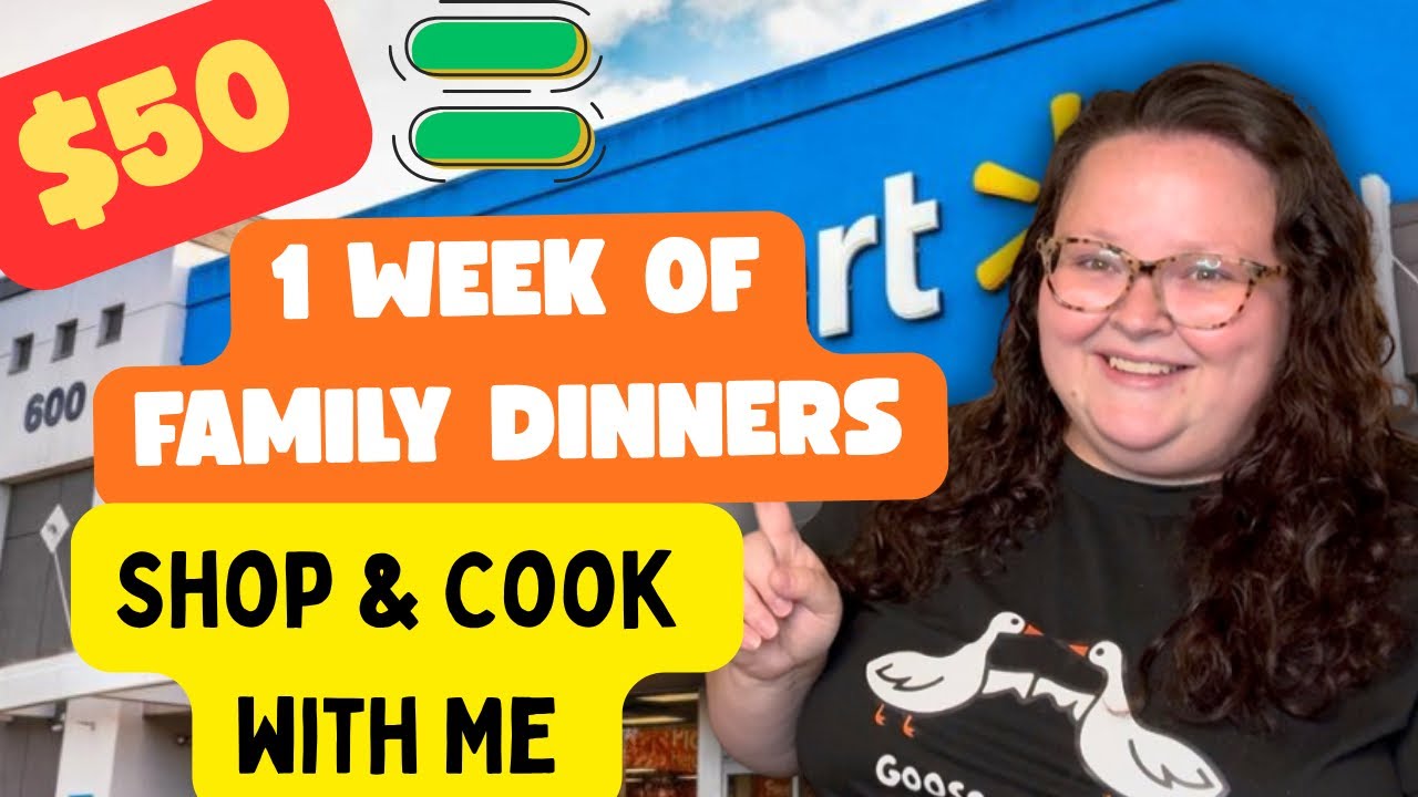 $50 equals one week of family dinners: Shop and cook with me