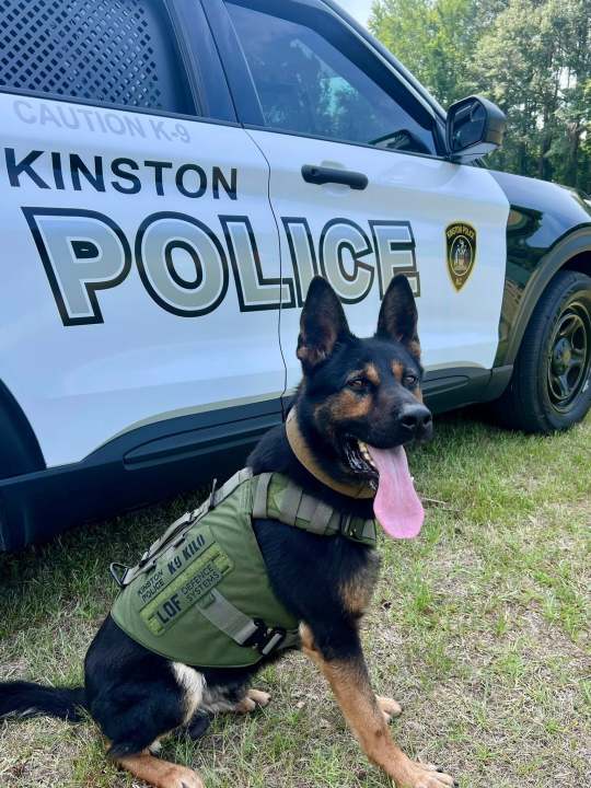 Brady’s K9 Fund donates life-saving vest to Kinston police K-9