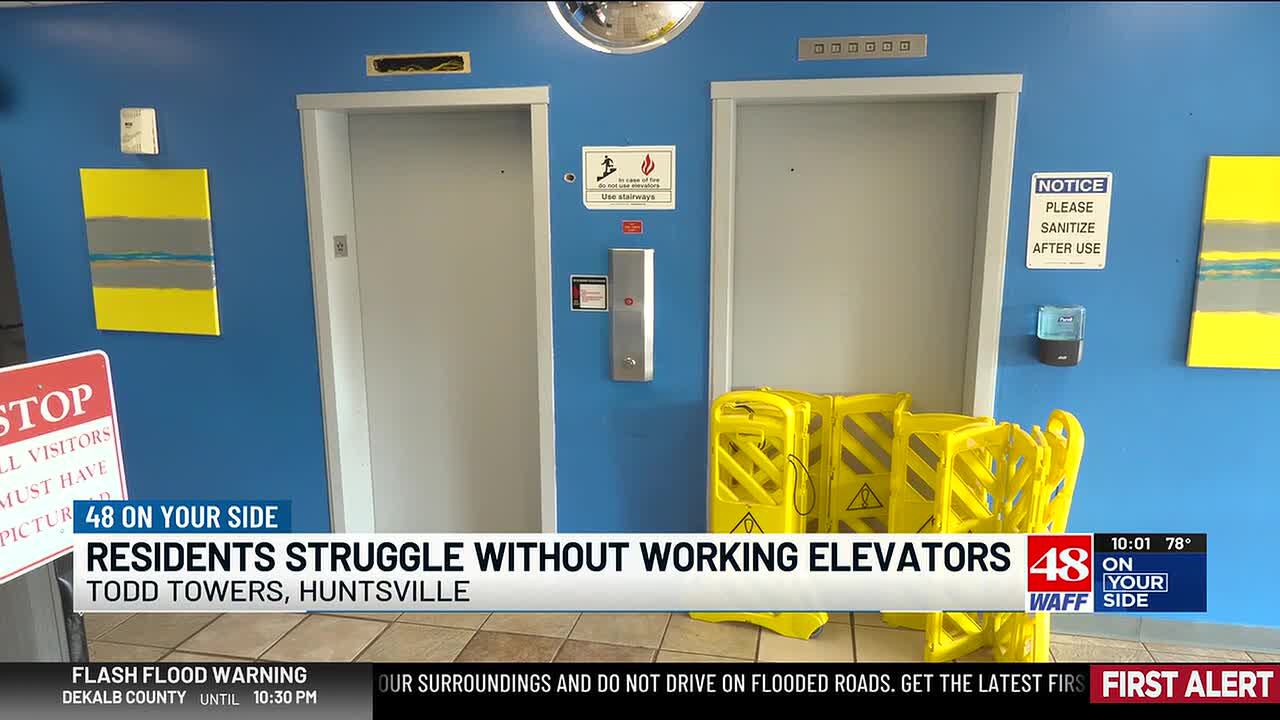 Huntsville housing complex without working elevators for several days