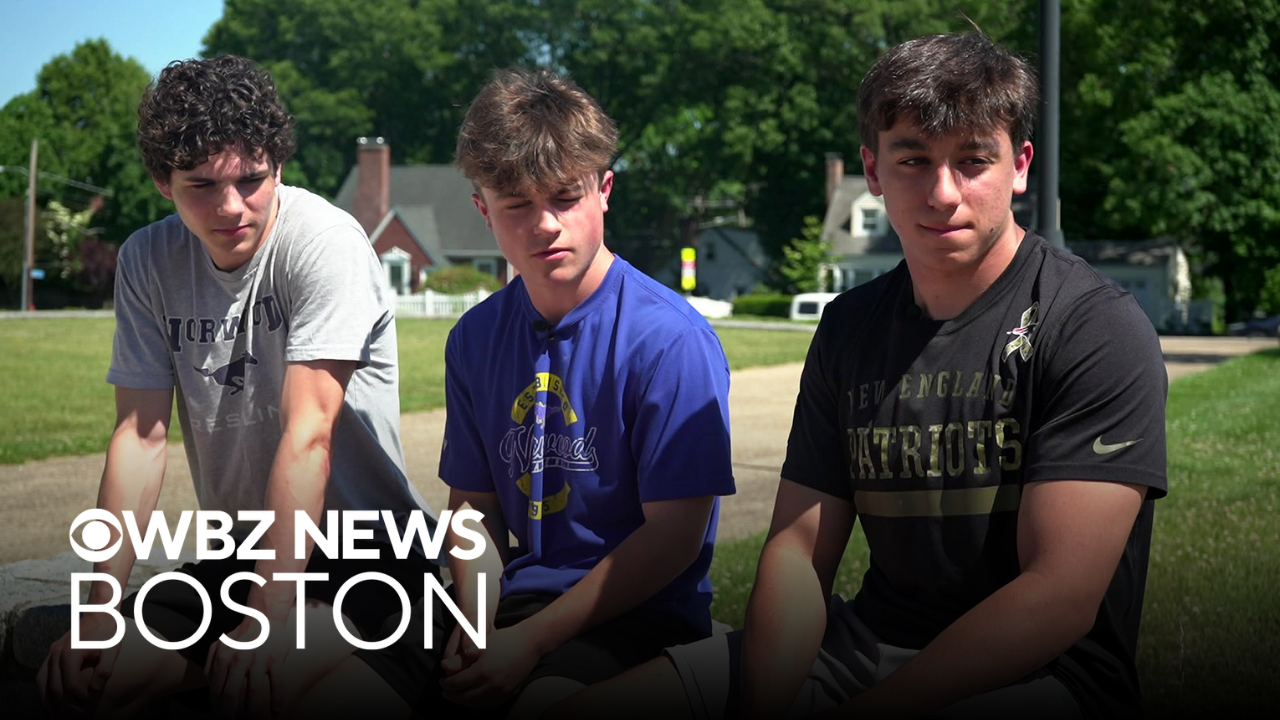 Norwood High Schoolers rescue man after kayak overturns in pond
