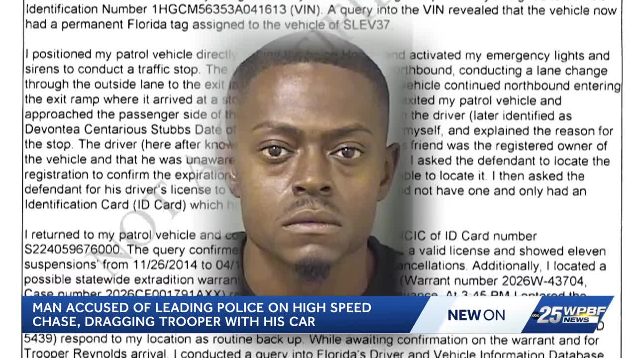 Boynton Beach police arrest suspect after trooper dragged, high-speed chase