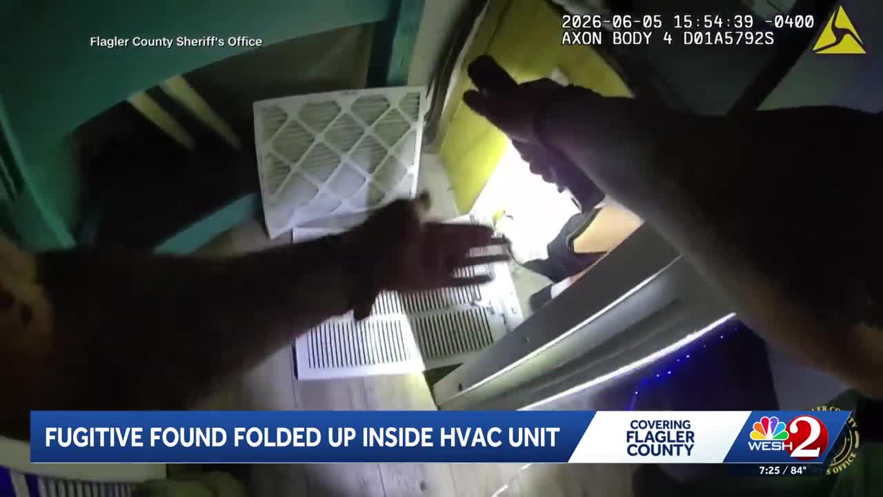 Man found hiding inside AC system to avoid arrest, Flagler County ...