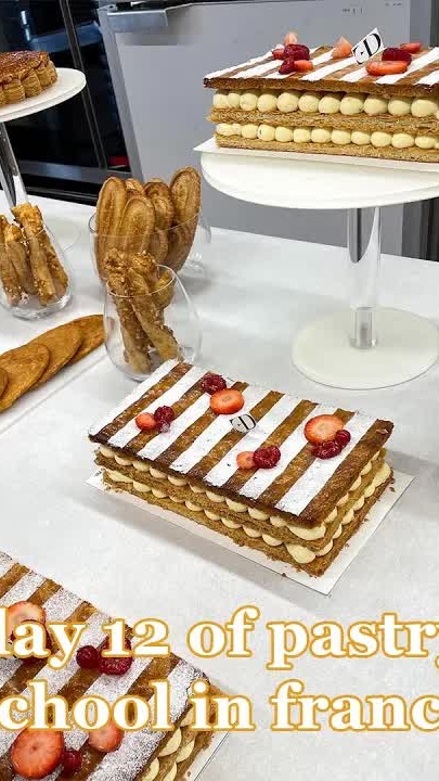 French pastry school - galettes and mille feuille!