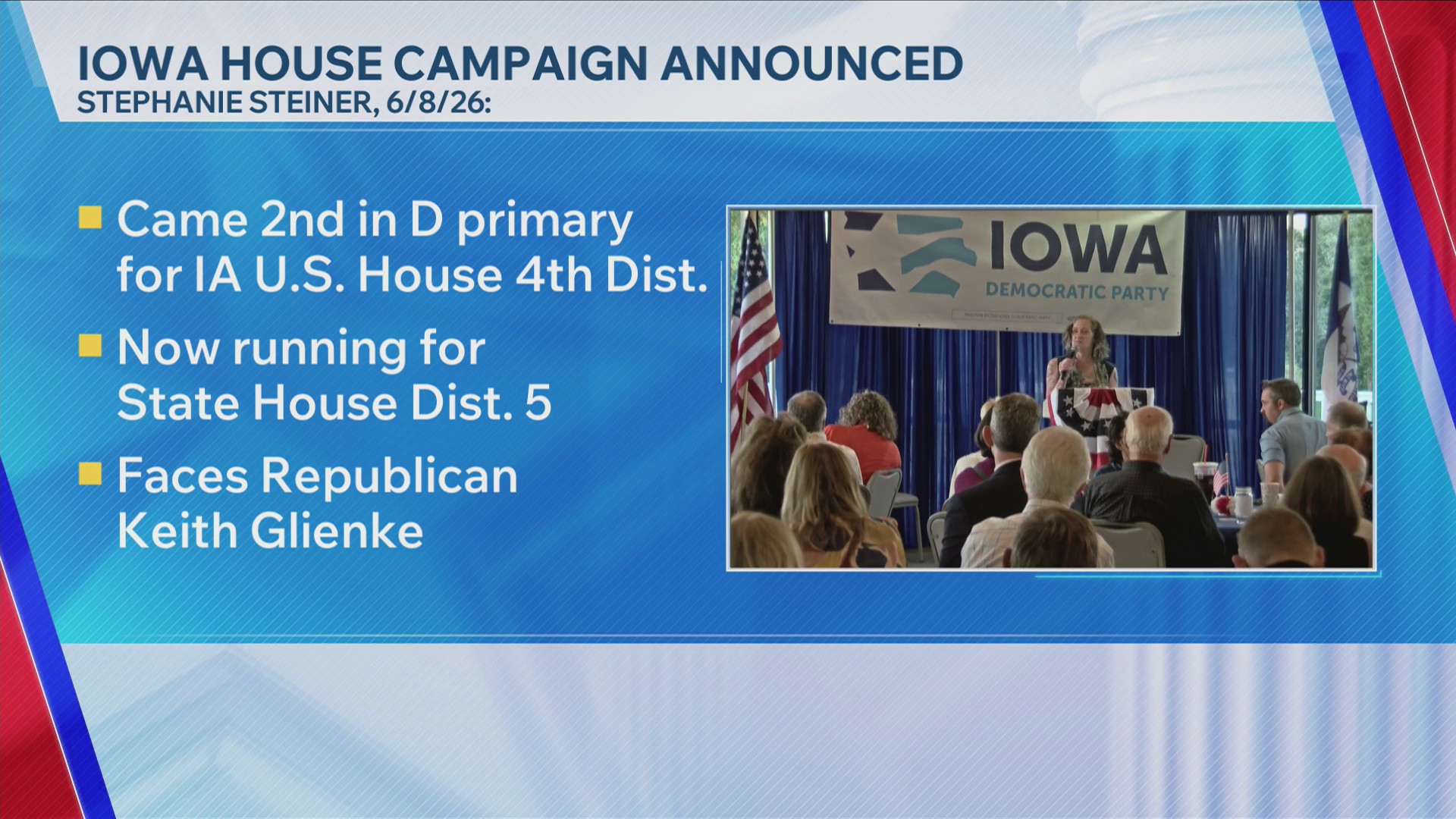 Democrat announces campaign for Iowa House District 5