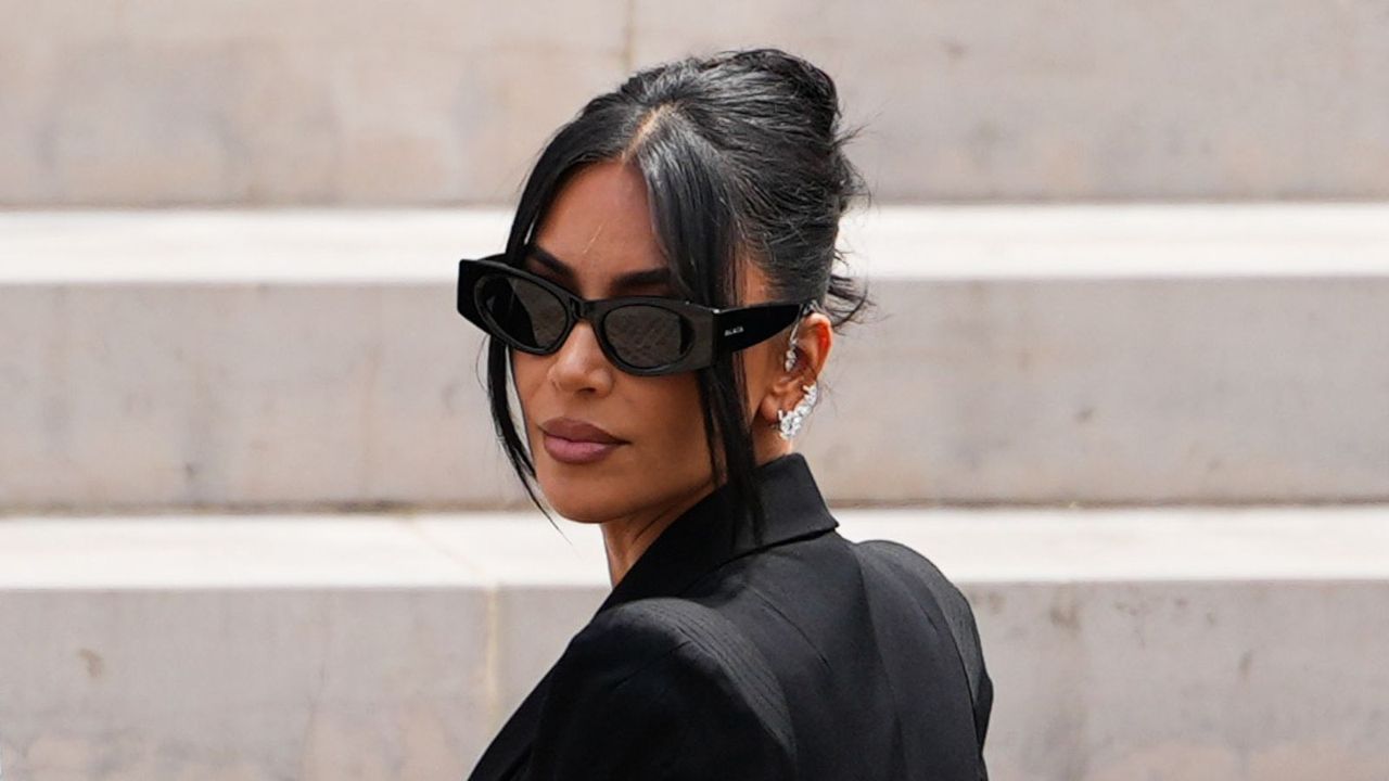 Kim Kardashian's cavernous greige living area is a study in warm minimalism