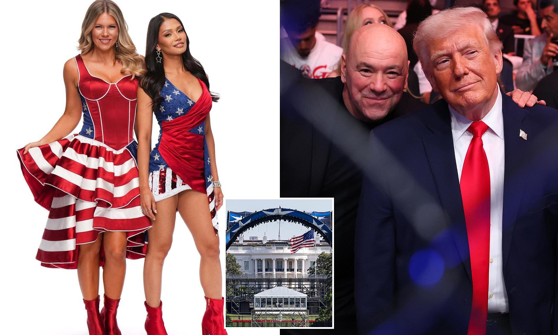 Fans blast ring girls' overly patriotic outfits for UFC Freedom 250 ...