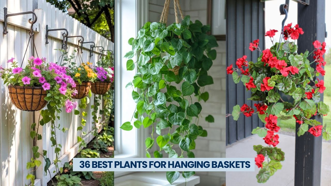 Best hanging basket plants for stunning home decor