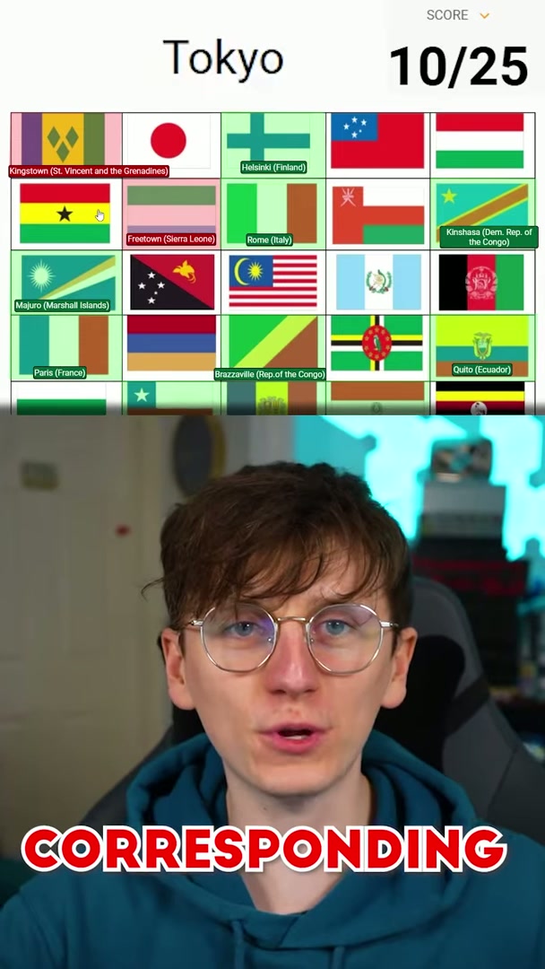 Click the flag of the corresponding country capital (part 2) #shorts
