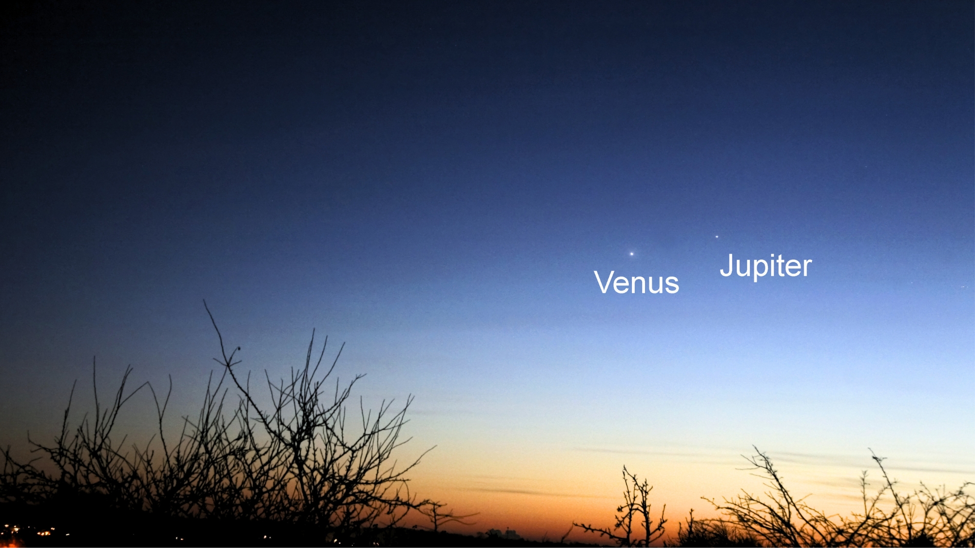 Venus and Jupiter will almost touch in the sky tonight. Here’s how to ...