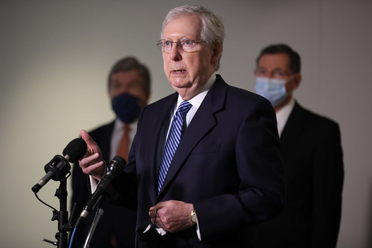 Mitch McConnell warns Trump's $1.5 trillion defense funding plan is 'a ...
