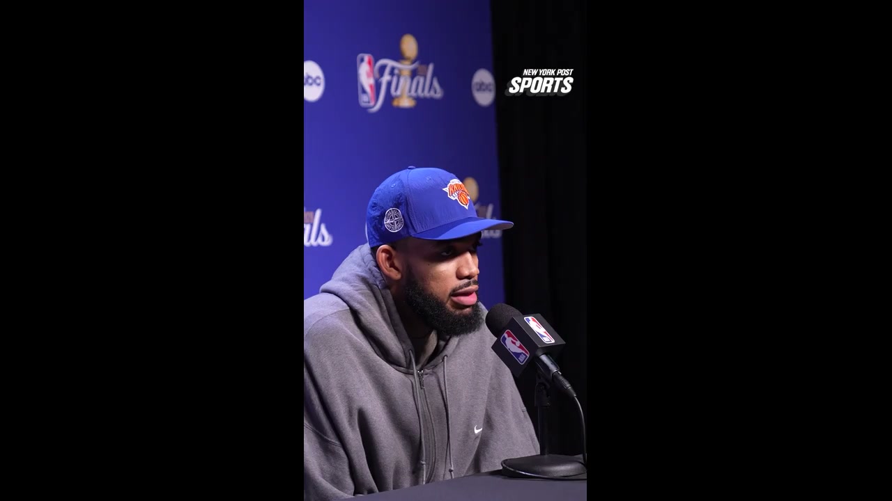 Karl-Anthony Towns talks Knicks' slow starts to Finals games