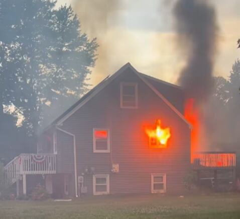 Dog starts fire that destroys Enfield home