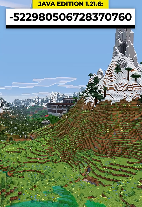 Minecraft woodland mansion mountain valley seed: Rare survival world ...