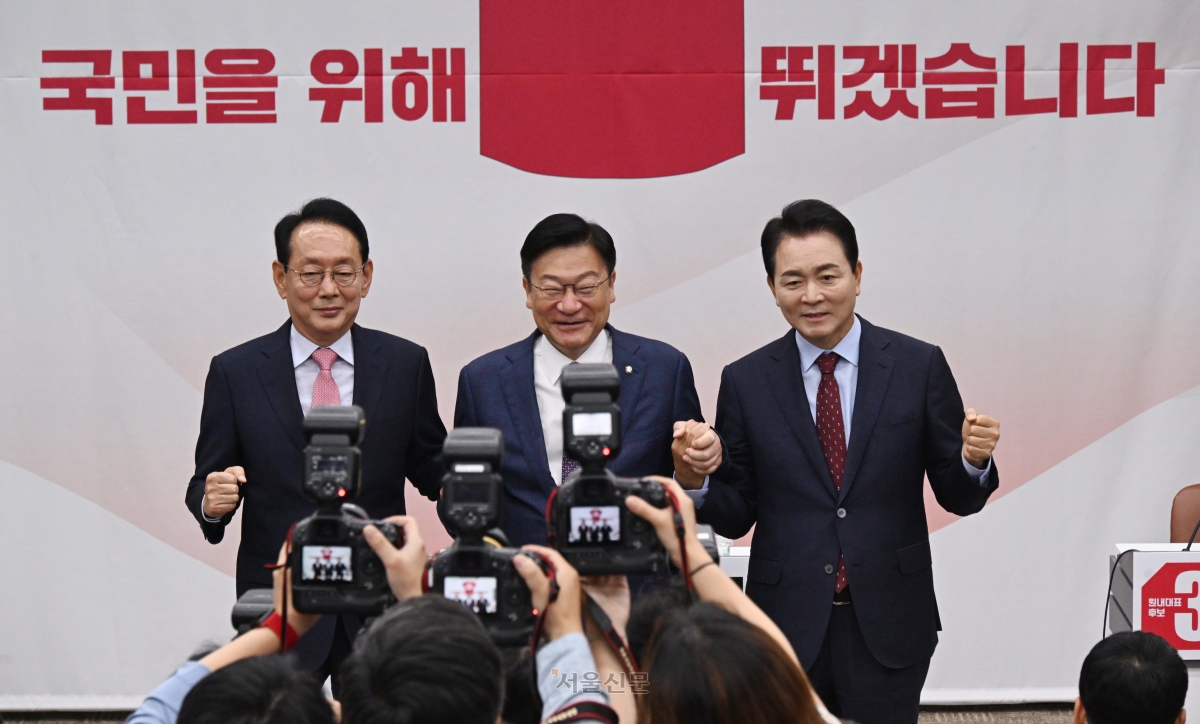 김도읍 vs. 정점식, 국민의힘 원내대표 결선행…성일종 탈락