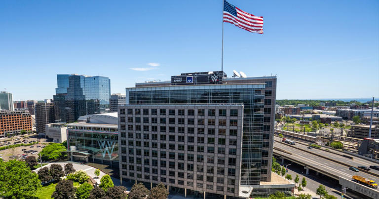 WWE headquarters flag installed as symbol of freedom linked to fire ...