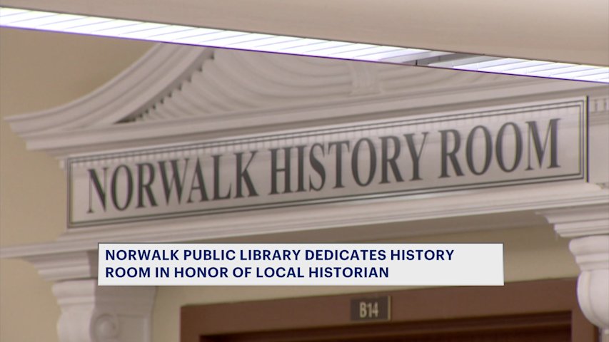 Norwalk Public Library's history room dedicated to founder