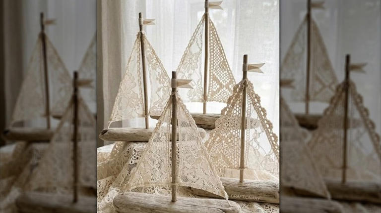 Reuse vintage doilies for simple and stylish summer decor