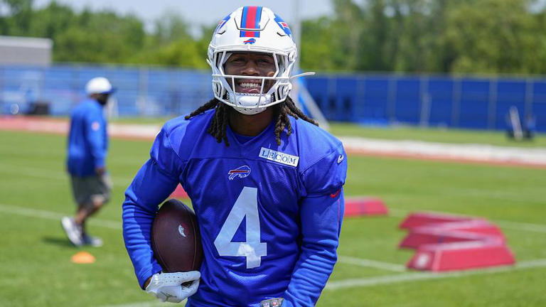 Why James Cook's absence from Bills OTAs doesn't concern Joe Brady