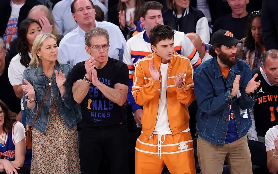 Timothée Chalamet’s Knicks outfit draws memes after Game 3