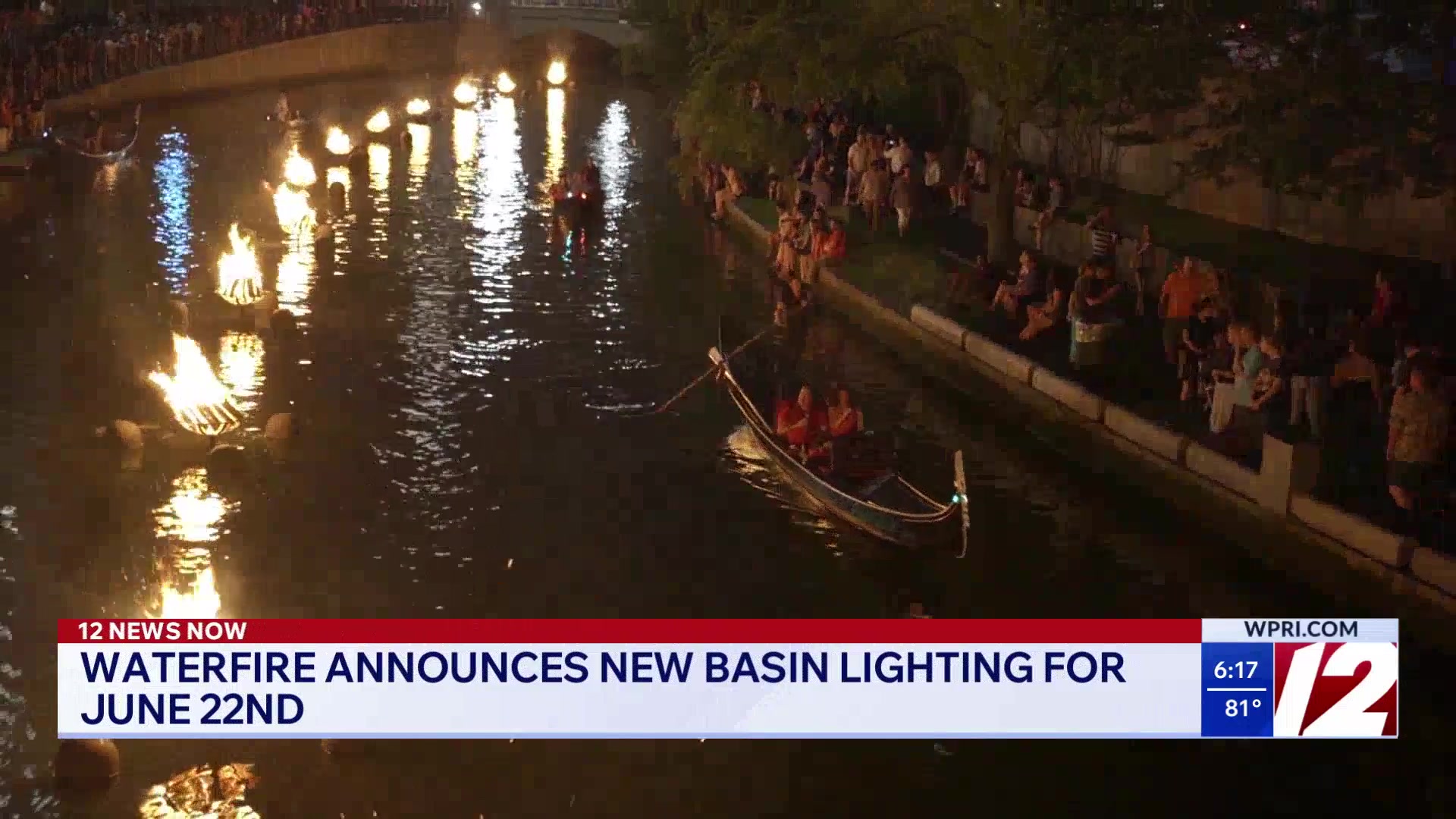WaterFire Providence adds basin lighting for June 22
