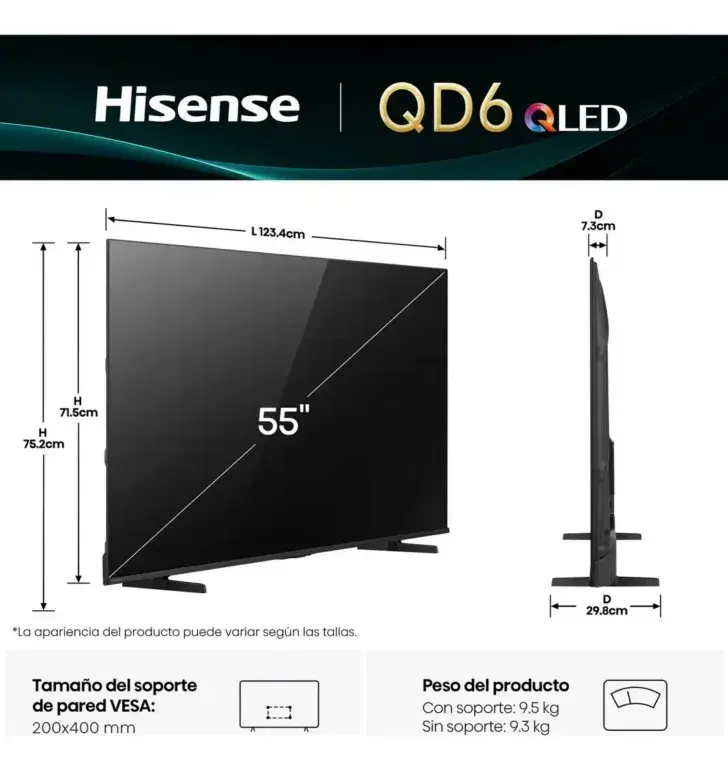 Hisense pone en oferta esta smart TV QLED de 55 pulgadas: cuesta menos ...