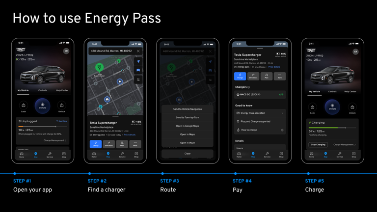 GM reveals energy pass that will cover 70 percent of the EV charging grid