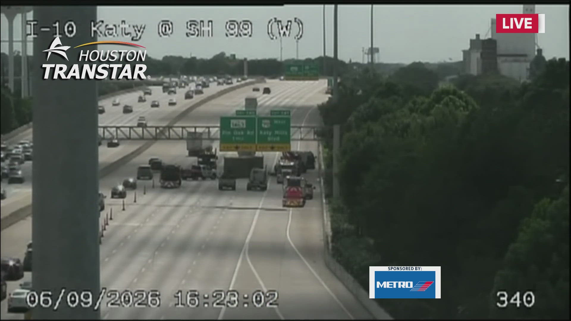 Overturned big rig causing traffic mess on Katy Freeway outbound near ...