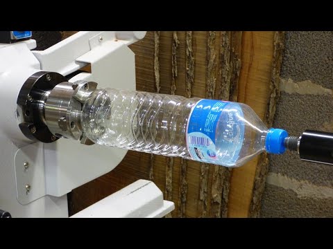 Transforming plastic into art with woodturning