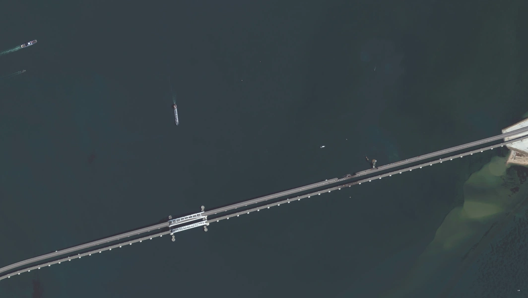 Ukraine strikes key Crimea bridge as Russian cargo traffic plunges