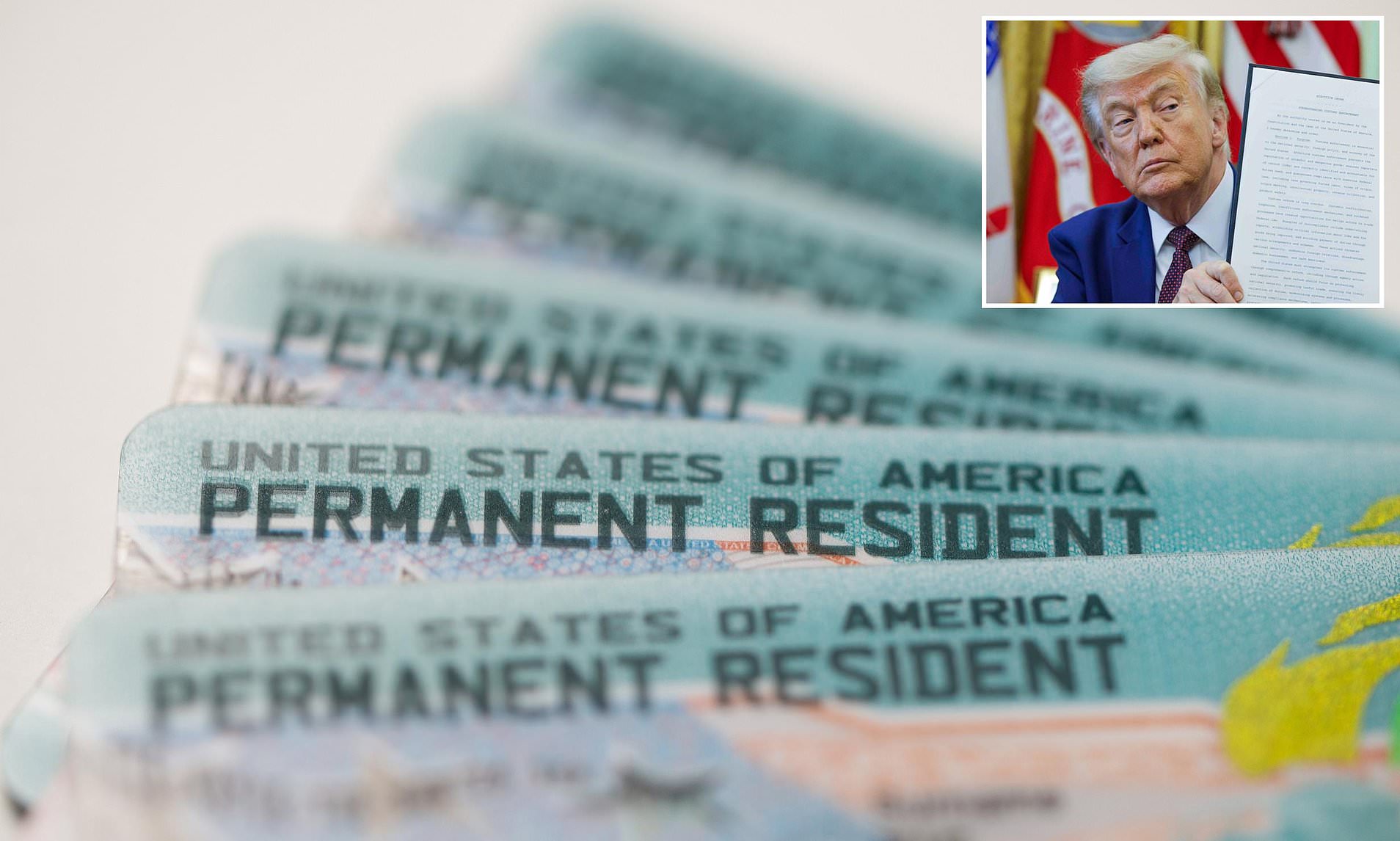 Fresh twist in Trump's plan for dramatic curbs on green cards as ...