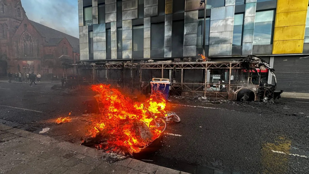 Families 'burned out of homes' in anti-immigrant violence in Belfast