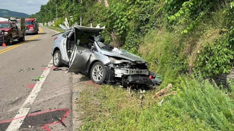 Two hospitalized after crash on WVa. 2 near Ergon refinery