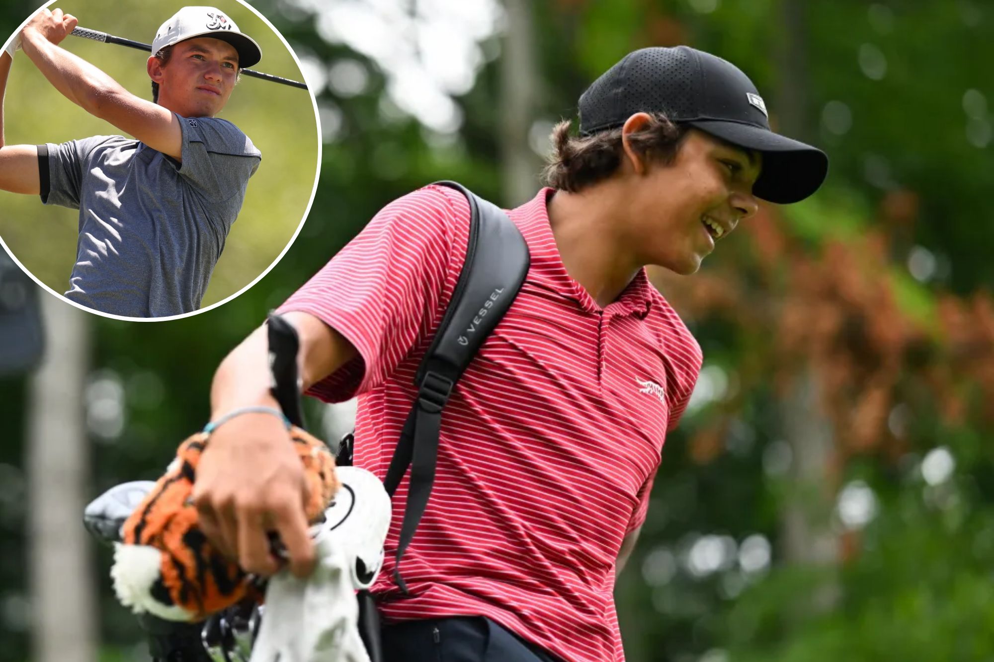 Charlie Woods could caddie at US Open after top amateur pal qualifies