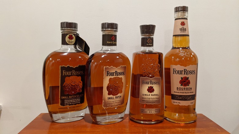 13 Four Roses bourbon bottles, ranked