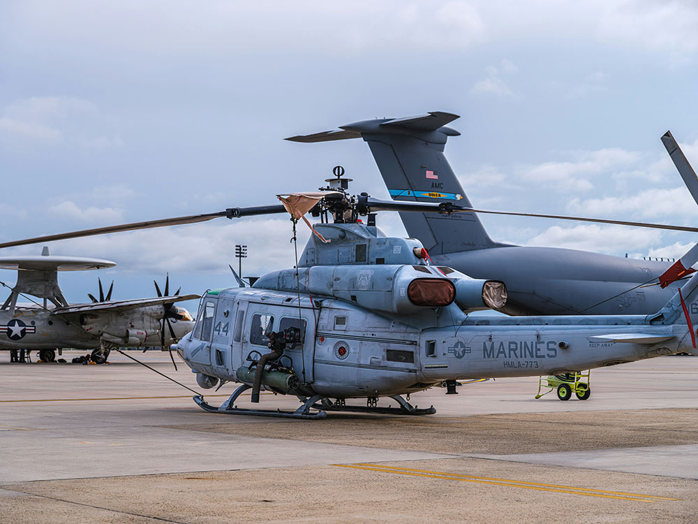 A US military helicopter went down over the Strait of Hormuz and both ...