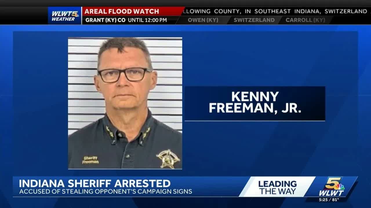 Indiana sheriff accused of stealing campaign signs, including opponent's