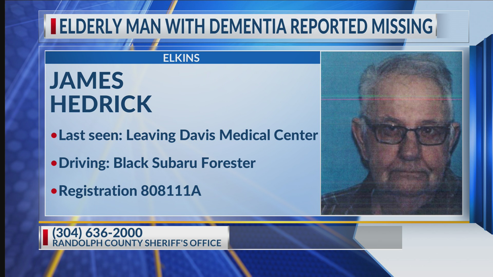 Deputies looking for missing Randolph County man with dementia