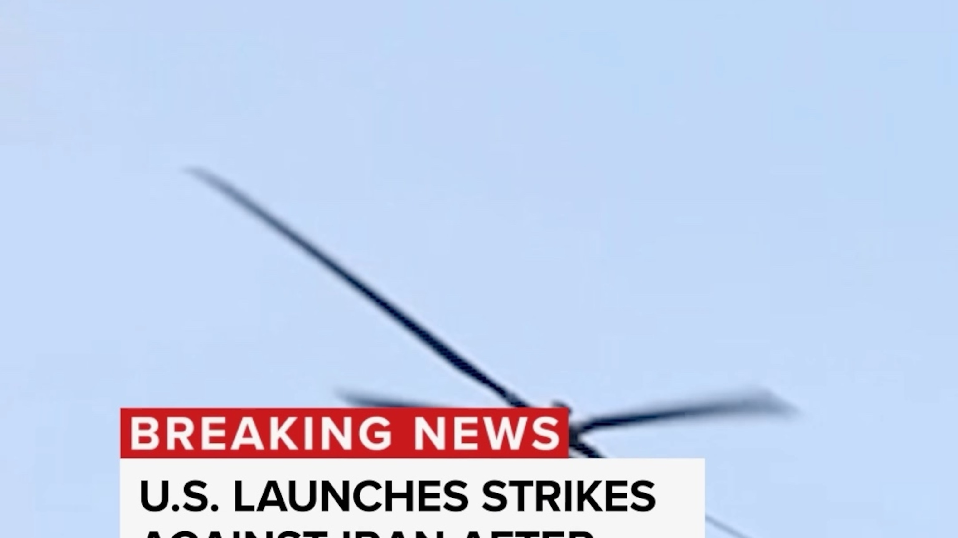 U.S. forces launching "self-defense" strikes in response to Iran's ...
