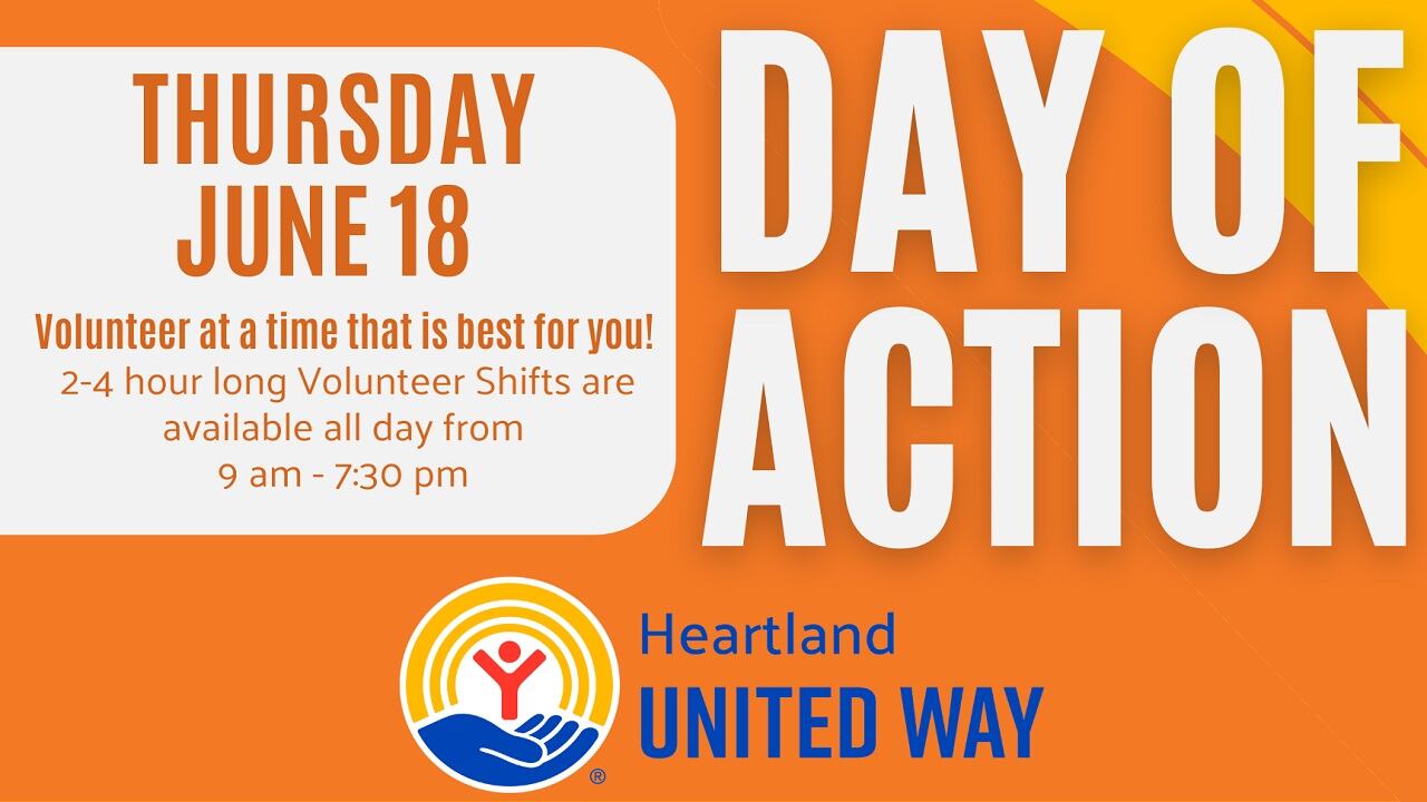 Heartland United Way calls for volunteers for Day of Action June 18