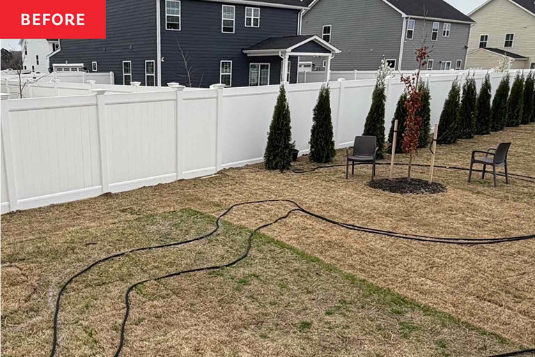This DIY fire pit turned an empty backyard into everyone's favorite spot