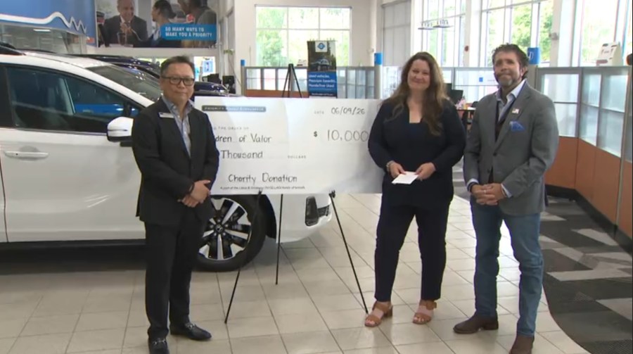 Children of Valor organization receives generous donation
