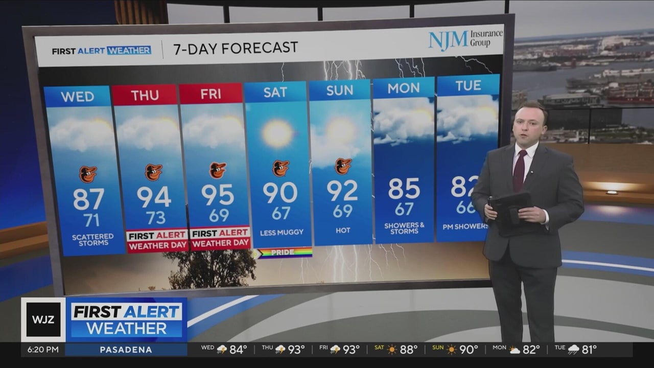 Storm chances, heat increase this week in Maryland