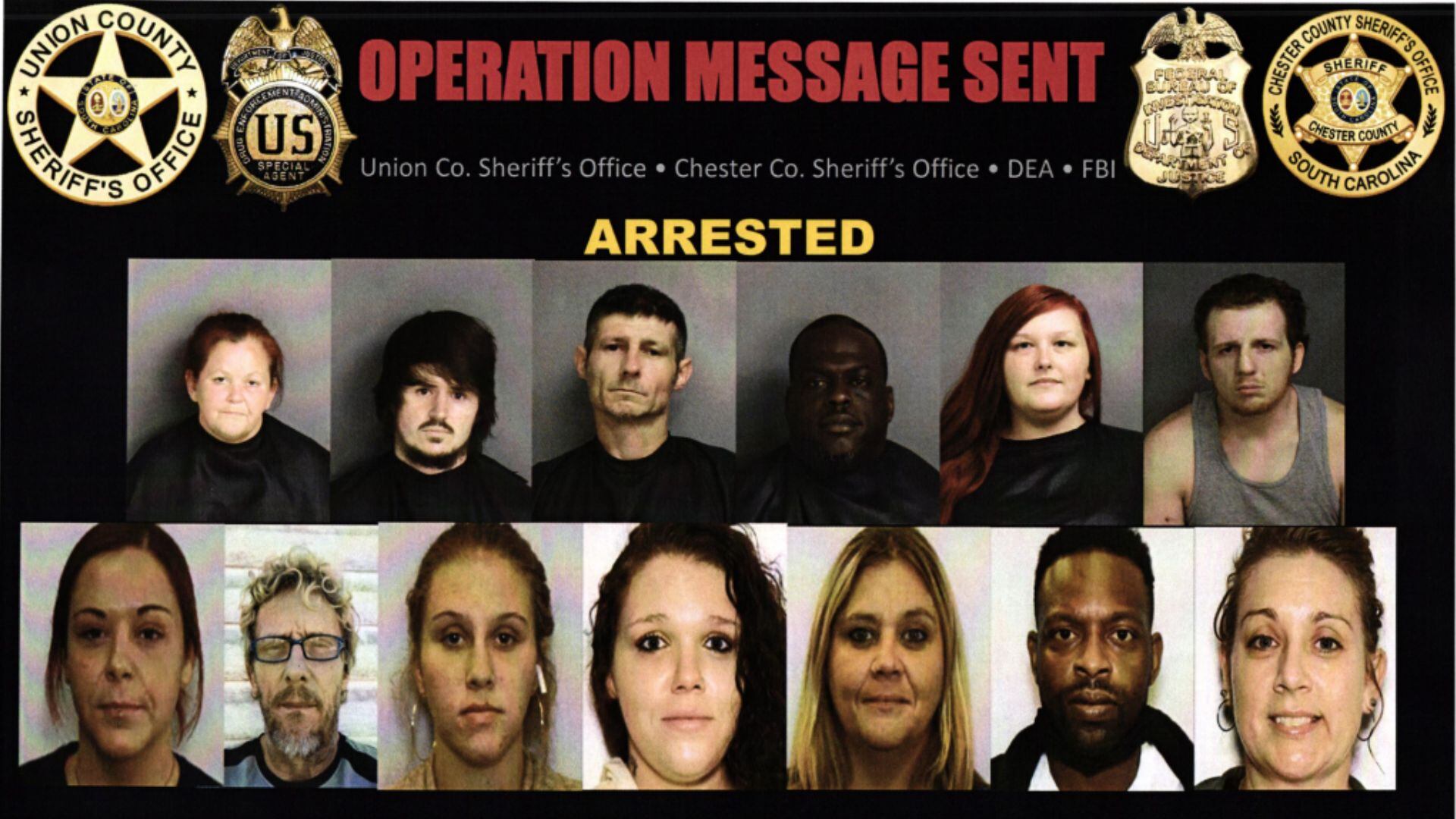 'Operation Message Sent' drug bust nets 13 arrests in Union Co; 2 ...